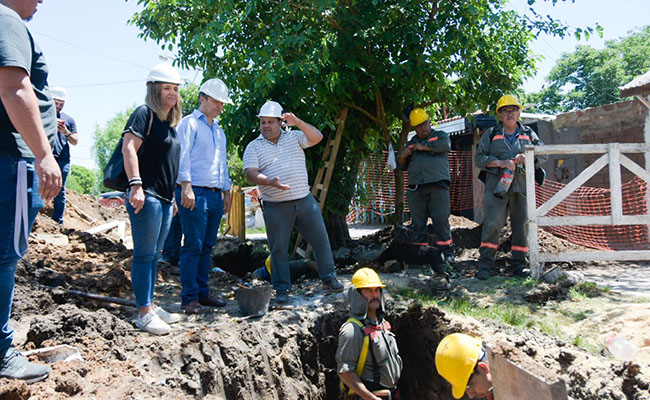 Avanzan las obras de agua potable y cloacas - Noticias de Brown Avanzan las obras de agua potable y cloacas - Noticias de Brown
